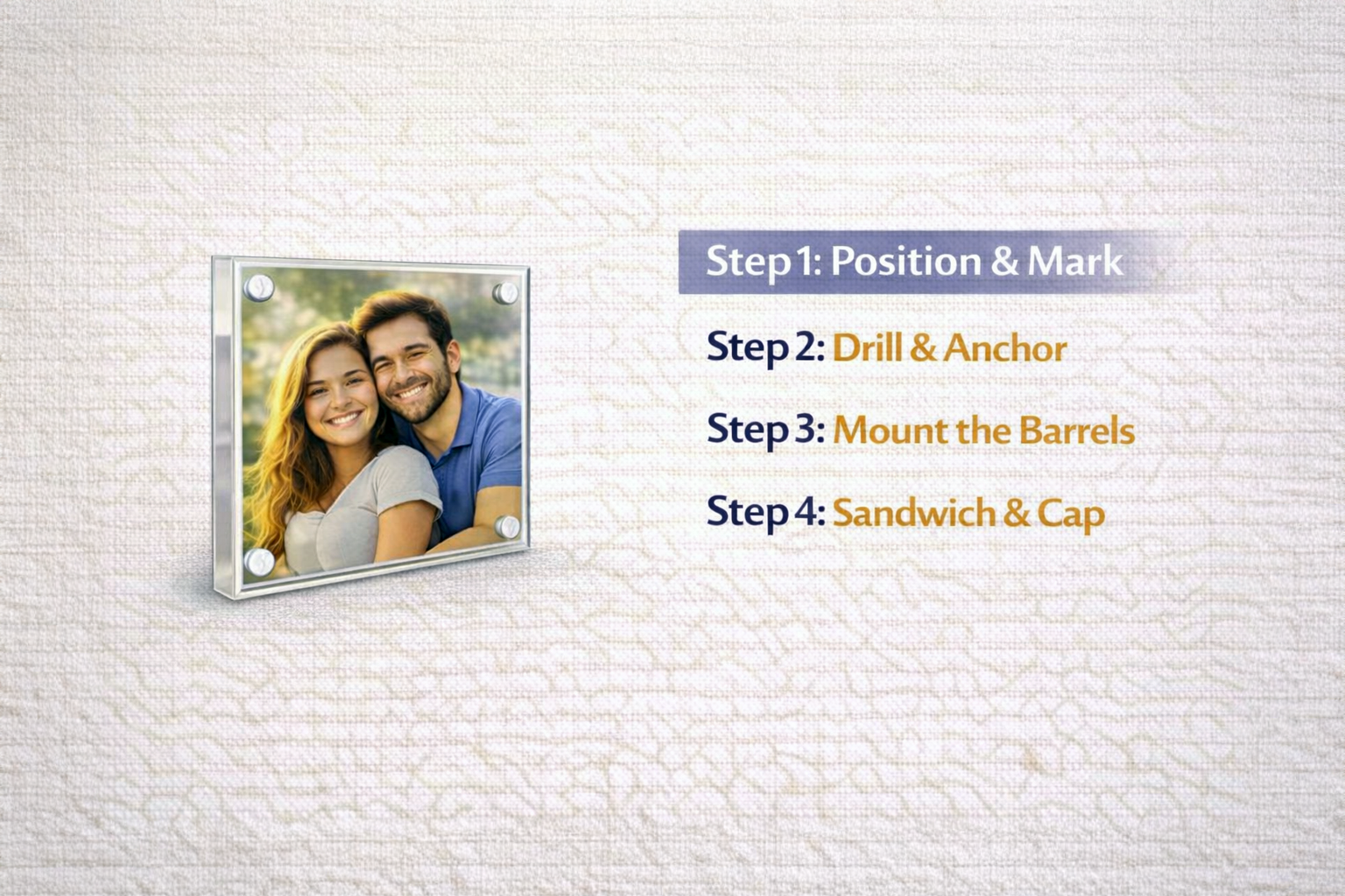 How to Hang Acrylic Photo Frames: Step-by-Step